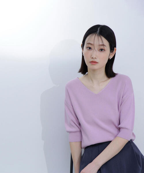 NATURAL BEAUTY BASIC ニット セーター 総針ベーシックシリーズ Vネックニット レディース : ZOZOTOWN Yahoo!店 - 通販 - Yahoo!ショッピング