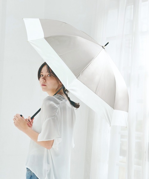SETUP7 傘 「SETUP7」UVペールバイカラー長傘 晴雨兼用 58cm NT レディース : ZOZOTOWN Yahoo!店 - 通販 - Yahoo!ショッピング