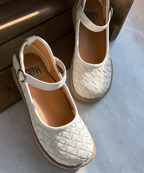 Rin clover（リンクローバー） パンプス 厚底 編み込み スクエアトゥ ストラップパンプス「2025新作」 : ZOZOTOWN Yahoo!店 - 通販 - Yahoo!ショッピング