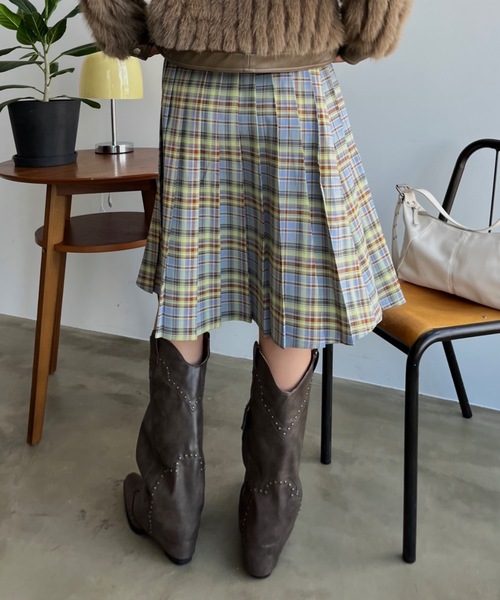 SHAGGIE（シャギー） プリーツスカート FREE パープル レディース : ZOZOTOWN Yahoo!店 - 通販 - Yahoo ...