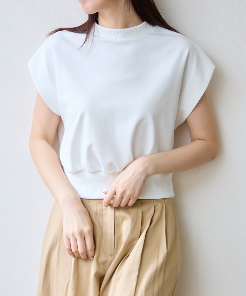 TRIANGLE PALETTE tシャツ フレンチスリーブ トップス (ZIPなし