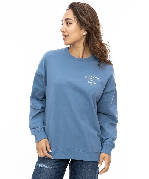 BILLABONG トレーナー スウェット レディース SOFT CLEAN ARCH LOGO 「2024年秋冬モデル」/ビラボンロゴ ...