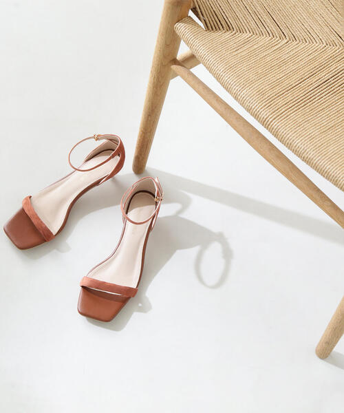 NATURAL BEAUTY BASIC 「NATURAL BASIC」 ヒールサンダル SMALL ブラウン レディース : ZOZOTOWN Yahoo!店 - 通販 - Yahoo!ショッピング