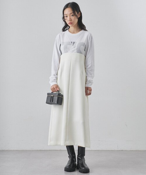 Whim Gazette（ウィム ガゼット） ワンピース ダブルサテンワンピース