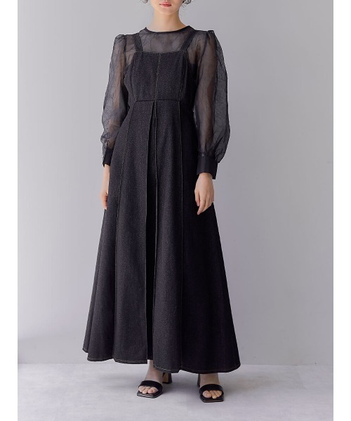 Ayla ワンピース denim inverted pleats dress : ZOZOTOWN Yahoo!店 - 通販 - Yahoo!ショッピング