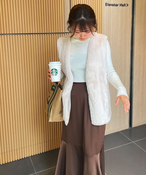 ベスト fake fur vest :75944095:ZOZOTOWN Yahoo!店 - 通販 - Yahoo!ショッピング