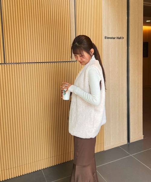 ベスト fake fur vest :75944095:ZOZOTOWN Yahoo!店 - 通販 - Yahoo!ショッピング