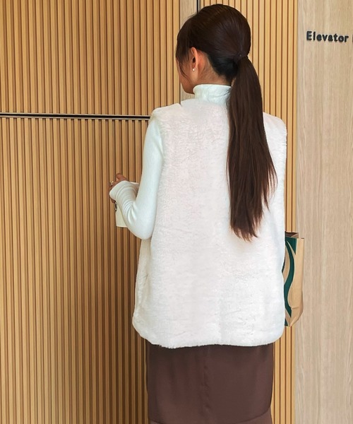 ベスト fake fur vest :75944095:ZOZOTOWN Yahoo!店 - 通販 - Yahoo!ショッピング