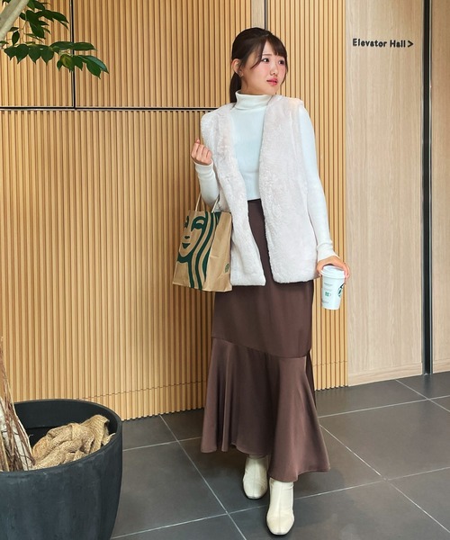 ベスト fake fur vest :75944095:ZOZOTOWN Yahoo!店 - 通販 - Yahoo!ショッピング