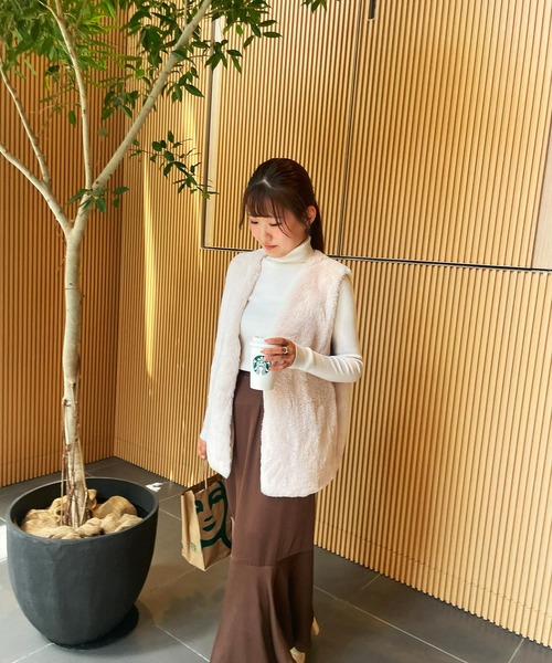 ベスト fake fur vest :75944095:ZOZOTOWN Yahoo!店 - 通販 - Yahoo!ショッピング