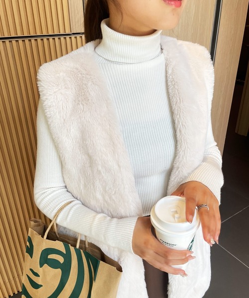 ベスト fake fur vest :75944095:ZOZOTOWN Yahoo!店 - 通販 - Yahoo!ショッピング