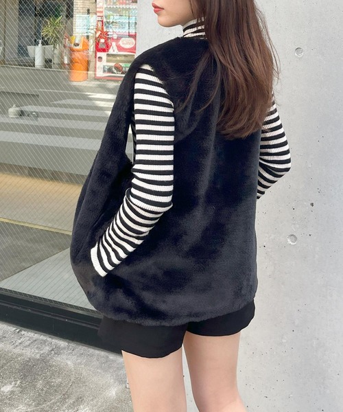 ベスト fake fur vest :75944095:ZOZOTOWN Yahoo!店 - 通販 - Yahoo!ショッピング