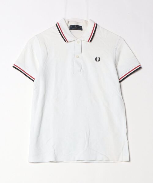 FRED PERRY 「FRED PERRY」 ボーダー柄半袖ポロシャツ 38 ホワイト レディース : ZOZOTOWN Yahoo!店 - 通販 - Yahoo!ショッピング