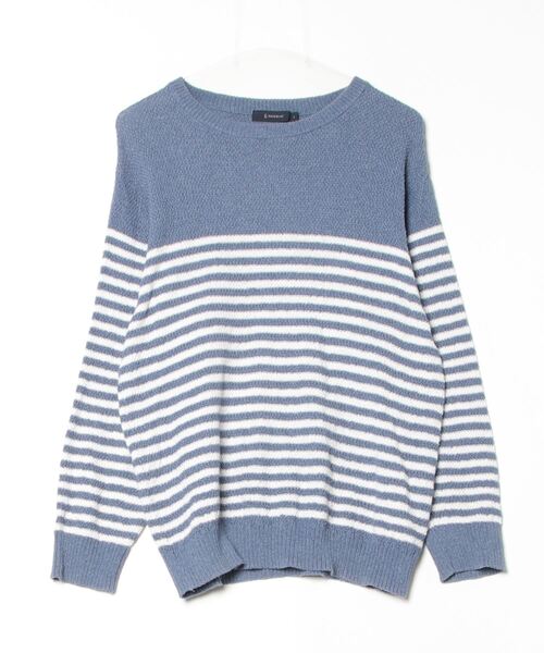 RAGEBLUE 「RAGEBLUE」 ボーダー柄長袖ニット L ブルー メンズ : ZOZOTOWN Yahoo!店 - 通販 - Yahoo!ショッピング