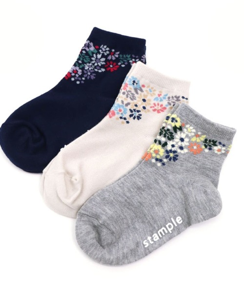 stample 靴下 ショート＆クルーソックス 「3足セット」 キッズ 子供 男の子 女の子 : ZOZOTOWN Yahoo!店 - 通販 - Yahoo!ショッピング