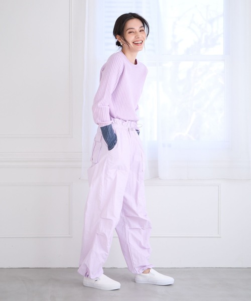 Yahoo!オークション - 「BAYFLOW」 イージーパンツ SMALL ブラック レ...