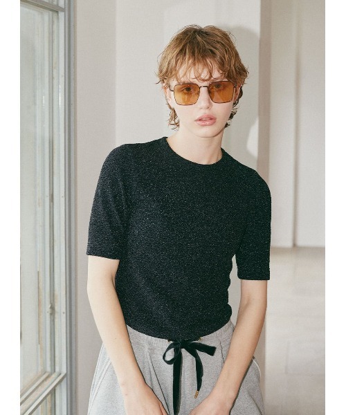 COEL（コエル） tシャツ バックオープングリッターTシャツ レディース