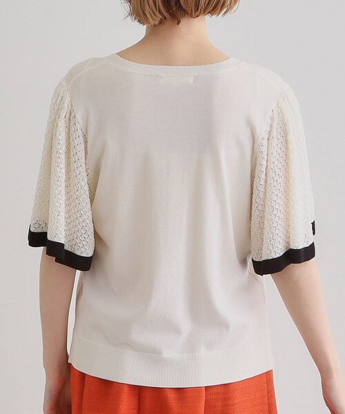 grove ニット セーター 袖透かし編みフレアースリーブニット レディース : ZOZOTOWN Yahoo!店 - 通販 - Yahoo!ショッピング