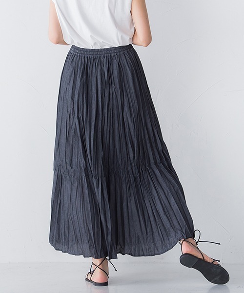 Yahoo!オークション - 「socolla」 プリーツスカート M ブラック レデ...