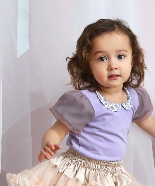 tシャツ Tシャツ おすましカラーパフスリーブトップ(80-100cm) :66428099:ZOZOTOWN Yahoo!店 - 通販 - Yahoo!ショッピング