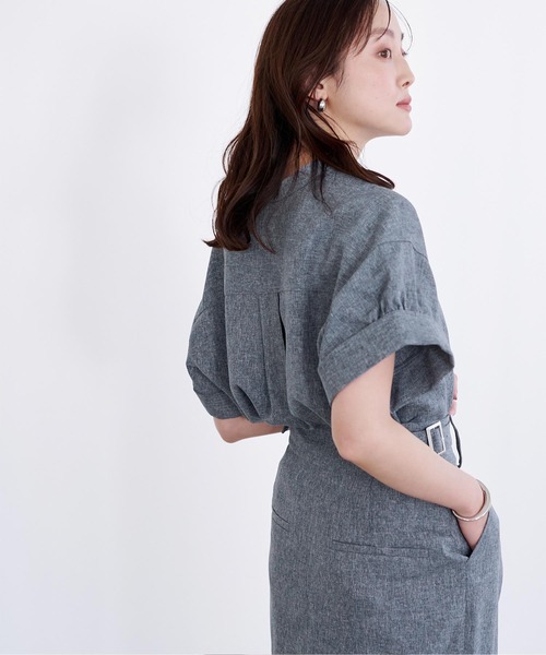 ur's シャツ ブラウス リネンライクワイドスリーブスキッパーシャツ レディース : ZOZOTOWN Yahoo!店 - 通販 - Yahoo!ショッピング