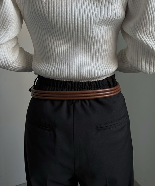 Ameri ベルト LEATHER TUBE BELT レディース : ZOZOTOWN Yahoo!店 - 通販 - Yahoo!ショッピング