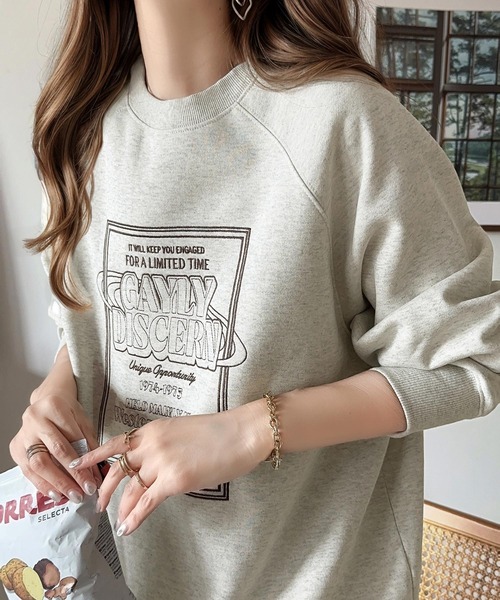 Java トレーナー スウェット 「Javaジャバコラボ」大人の遊び心を演出。前後2wayツアーロゴ刺繍裏起毛 オーバーサイズ レディース ...