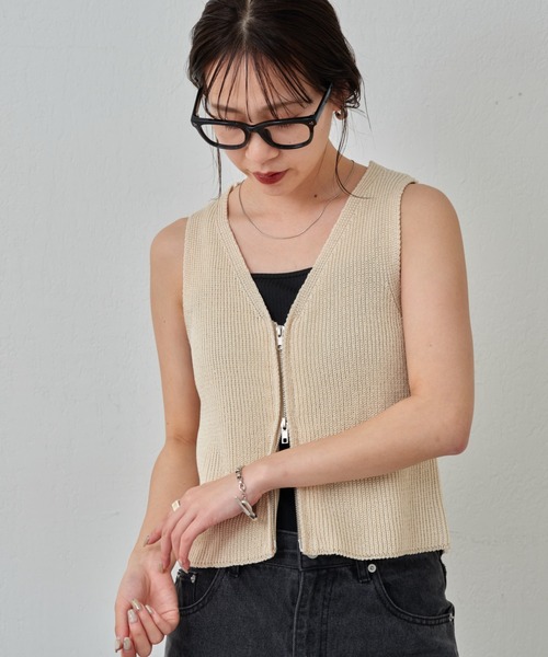 COLONY 2139 「COLONY 2139」 ニットベスト FREE オフホワイト レディース : ZOZOTOWN Yahoo!店 - 通販 - Yahoo!ショッピング