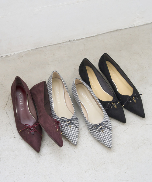 LE TALON（ル タロン） パンプス 3.5cmレースアップパンプス