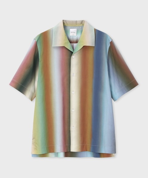 Paul Smith（ポール・スミス） シャツ Smith Stripe” オープンカラーシャツ / 153303 426Z メンズ ...