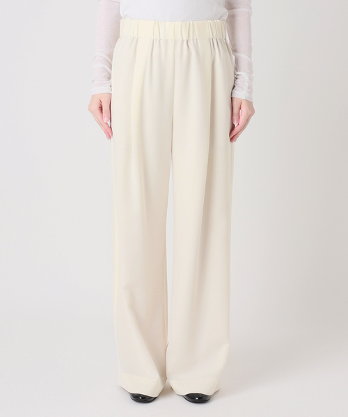 IENA（イエナ） パンツ ウォッシャブル アセテートツイルタックパンツ