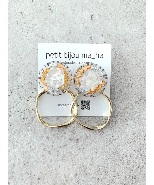TONE ピアス 「petit bijou_ma_ha」オリジナルパーツ×リング2WAYピアス レディース : ZOZOTOWN Yahoo ...