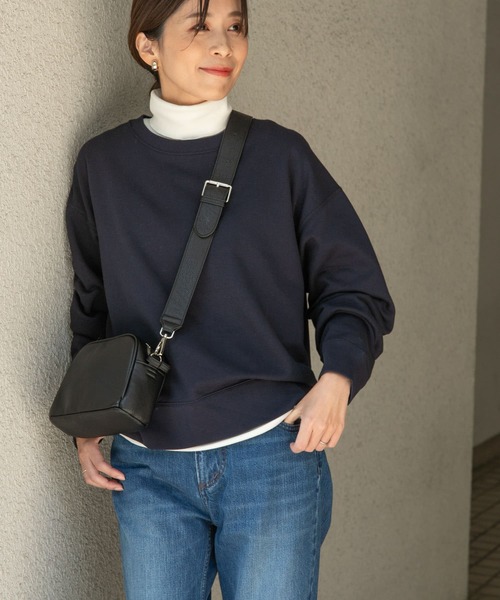 URBAN RESEARCH DOORS 「URBAN DOORS」 スウェットカットソー MEDIUM ネイビー レディース ...