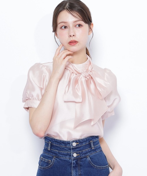 JILL by STUART ブラウス シャツ バルーンスリーブボウタイブラウス レディース : ZOZOTOWN Yahoo!店 - 通販 - Yahoo!ショッピング