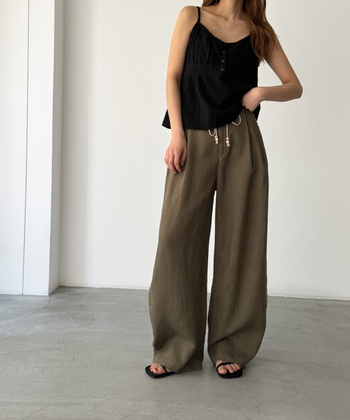 CANAL JEAN（キャナルジーン） 「El mar」パンツ SMALL カーキ レディース : ZOZOTOWN Yahoo!店 - 通販 - Yahoo!ショッピング