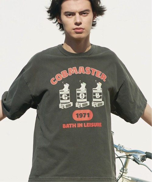 go slow caravan tシャツ COBMASTER/コブマスターピグメント スウェット風ルーズTEE（ドラム缶風呂） メンズ レディース : ZOZOTOWN Yahoo!店 ...