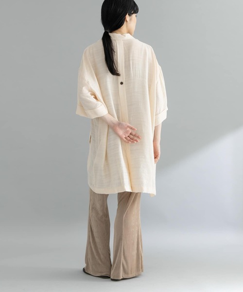 KBF ブラウス シャツ 「WEB限定」バックオープンBIGシャツ レディース : ZOZOTOWN Yahoo!店 - 通販 - Yahoo!ショッピング