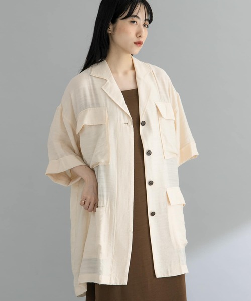 KBF ブラウス シャツ 「WEB限定」バックオープンBIGシャツ レディース : ZOZOTOWN Yahoo!店 - 通販 - Yahoo!ショッピング