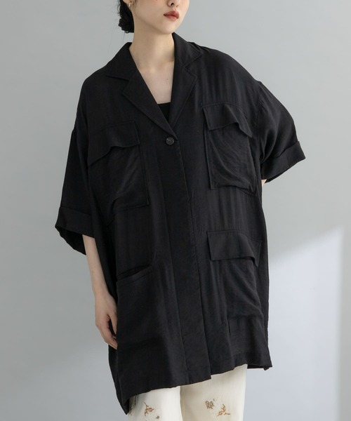 KBF ブラウス シャツ 「WEB限定」バックオープンBIGシャツ レディース : ZOZOTOWN Yahoo!店 - 通販 - Yahoo!ショッピング