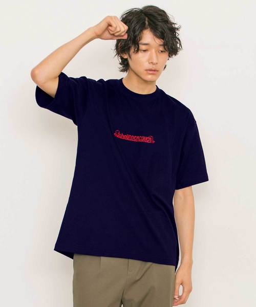 JohnUNDERCOVER tシャツ Tシャツ 【John UNDERCOVER】STUDIOUS限定ロゴ刺繍オーバーサイズTEE : ZOZOTOWN Yahoo!店 - 通販 ...