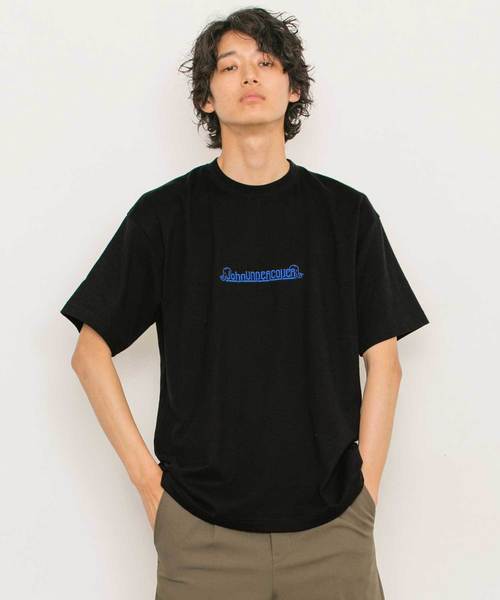 JohnUNDERCOVER tシャツ Tシャツ 【John UNDERCOVER】STUDIOUS限定ロゴ刺繍オーバーサイズTEE : ZOZOTOWN Yahoo!店 - 通販 ...
