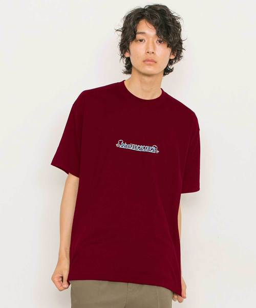 JohnUNDERCOVER tシャツ Tシャツ 【John UNDERCOVER】STUDIOUS限定ロゴ刺繍オーバーサイズTEE : ZOZOTOWN Yahoo!店 - 通販 ...