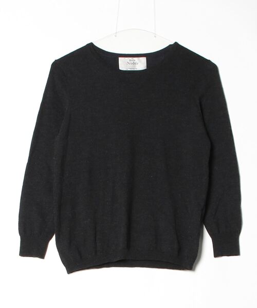 「Spick&Span Noble」 7分袖ニット - ブラック レディース : ZOZOTOWN Yahoo!店 - 通販 - Yahoo!ショッピング