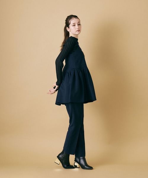 オーディア ミューズ（Audie a Muses）/テーパードパンツ/ストライプ Audie a Muses（オーディア ミューズ） パンツ テーパードパンツ