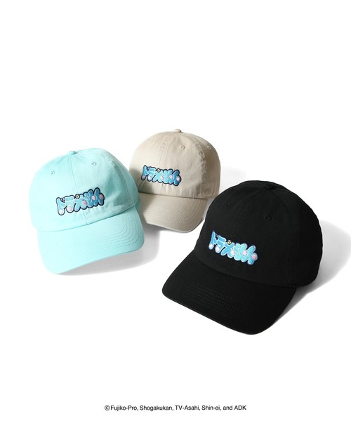 HOMEGAME キャップ 帽子 ドラえもん × ホームゲーム - ベースボール キャップ 「ドラえもん LOGO BALL CAP AQUA ...
