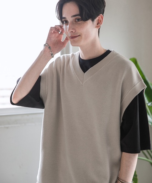 RAGEBLUE 「RAGEBLUE」 Vネックニット MEDIUM オフホワイト メンズ : ZOZOTOWN Yahoo!店 - 通販 - Yahoo!ショッピング