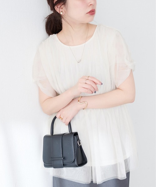 natural couture 「natural couture」 半袖ブラウス FREE オフホワイト レディース : ZOZOTOWN ...