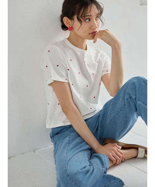 tシャツ Tシャツ ・Double Flags ハート刺繍Tシャツ :73836110:ZOZOTOWN Yahoo!店 - 通販 - Yahoo!ショッピング