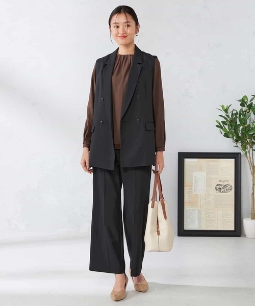 a.v.v（アー・ヴェ・ヴェ） パンツ 「洗える/イージーケア/吸水速乾