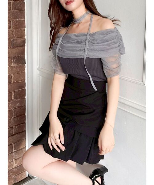 dazzlin tシャツ シアーオフショルダートップス レディース : ZOZOTOWN Yahoo!店 - 通販 - Yahoo!ショッピング